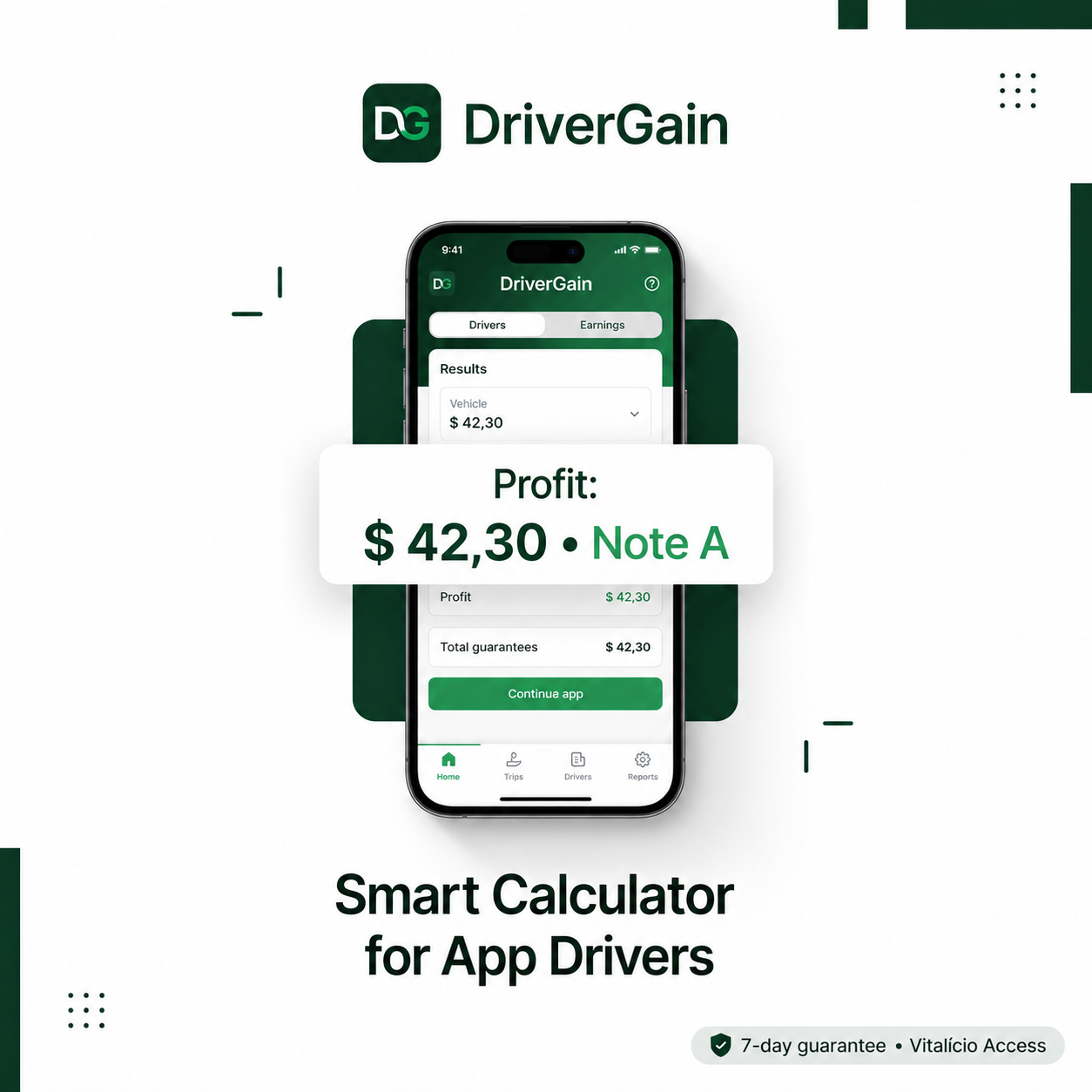 DriverGain — Quanto você realmente ganha por corrida?
